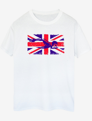 NW2 Union Jack Swimming White Printed T-Shirt | Men | George at ASDA