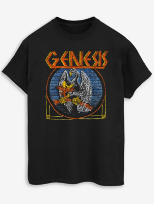 NW2 Genesis Vintage Bird Black Printed T-Shirt | T-Shirts | George at ASDA