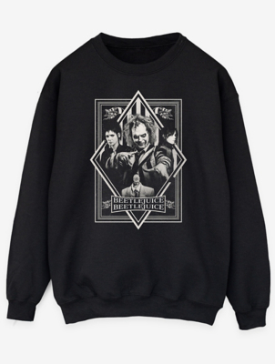 NW2 Beetlejuice Group Homage Adult Black Sweatshirt | Sweatshirts ...