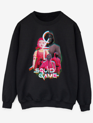 NW2 Netflix Squid Game Composition Black Sweatshirt | Men | George at ASDA