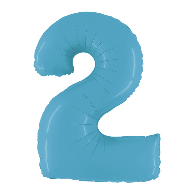 Blue Satin 95cm Number Helium Balloon No2 | Toys & Character | George ...