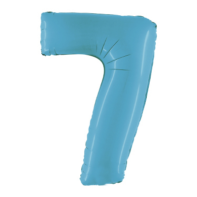 Blue Satin 95cm Number Helium Balloon No7 | Toys & Character | George ...