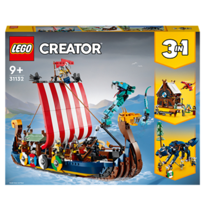 LEGO Creator Viking Ship Midgard Serpent Set 31132 | Toys & Character ...