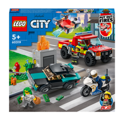 LEGO City Fire Rescue & Police Chase Truck Set 60319 | Toys & Character ...