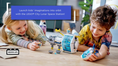 LEGO City Lunar Space Station Model Set 60349 | Toys & Character ...