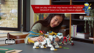 LEGO NINJAGO Zane’s Ice Dragon Creature Toy 71786 | Toys & Character ...