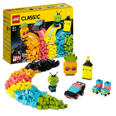 LEGO Classic Creative Neon Fun Toy Bricks Set 11027 | Toys & Character ...