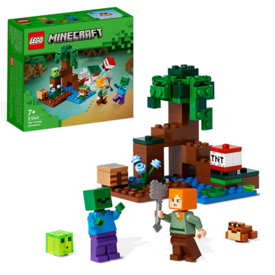 LEGO Minecraft The Swamp Adventure Set with Figures 21240 | Toys ...
