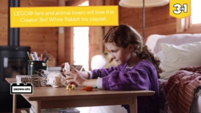 LEGO Creator 3in1 White Rabbit Toy Animal Set 31133 | Toys & Character ...