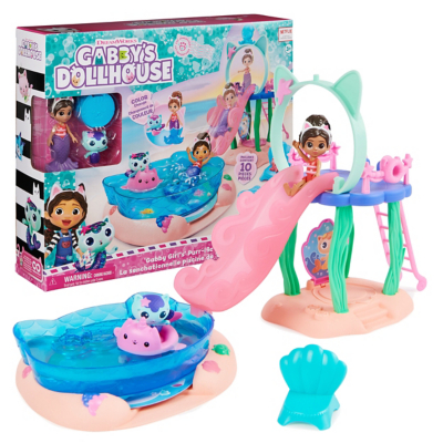 Gabby’s Dollhouse - Purr-ific Pool Playset with Gabby and MerCat ...