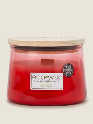 Eco Wix Ombre Red Berry Spice Large Jar Candle | Home | George at ASDA