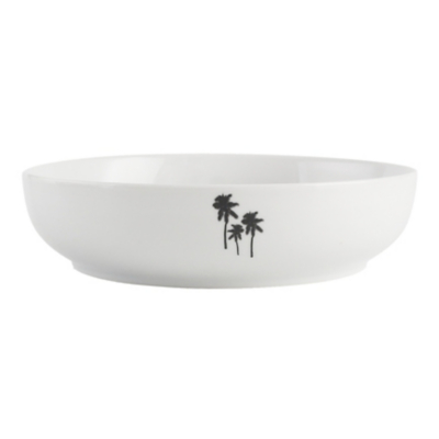 White Palm Tree Pasta Bowl 4-Pack | George at ASDA