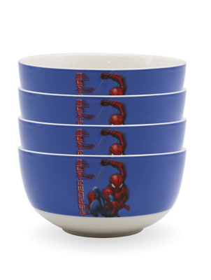 Blue Marvel Spider-Man Bowl - Set of 4 | George at ASDA