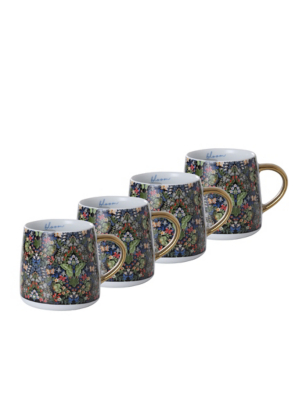 Butterfly Bloom Print Mug - Set of 4 | George at ASDA