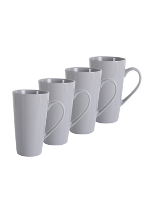 Grey Latte Mug - Set of 4 | George at ASDA