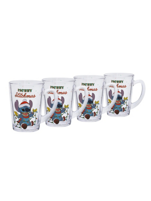 Disney Stitch Christmas Tea Mug - Set of 4 | George at ASDA