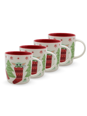 Star Wars Baby Grogu™ Christmas Mug - Set of 4 | George at ASDA