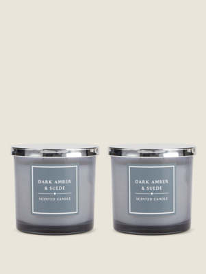 Classics Smoky Grey Scented Candle - Set of 2 | George at ASDA