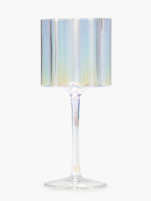 Iridescent Floral Wine Glass - Set of 4 | George at ASDA