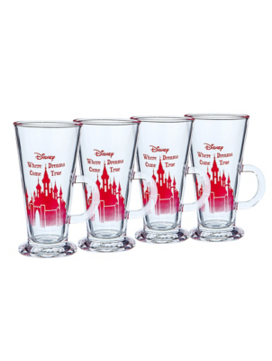 Disney Castle Tea Glass - Set of 4 | George at ASDA