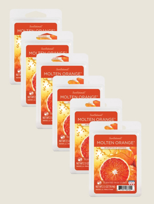 Scentsationals Molten Orange Wax Cube - Set of 6 | George at ASDA