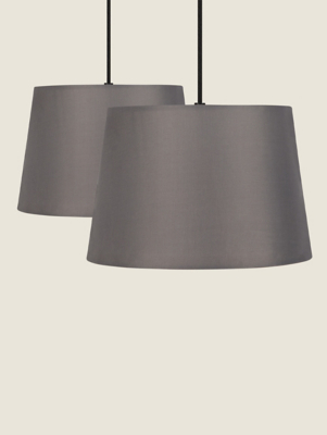 Grey Chimney Shade - Set of 2 | George at ASDA
