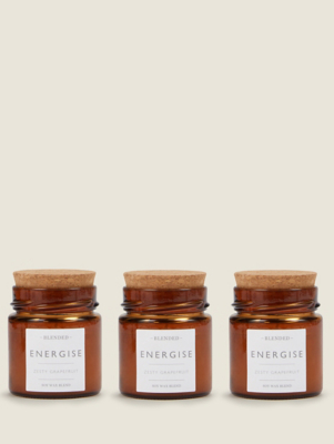 Energise Zesty Grapefruit Candle - Set of 3 | George at ASDA
