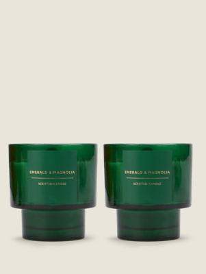 Green Emerald & Magnolia - Set of 2 | George at ASDA