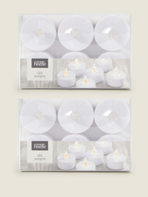 White LED Tealights - Set of 12 | George at ASDA