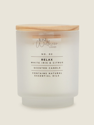 Just Wellness No.2 Relax White Iris & Citrus Scented Candle - Set of 2 ...