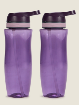 Purple Sipper Water Bottle - Set of 2 | George at ASDA