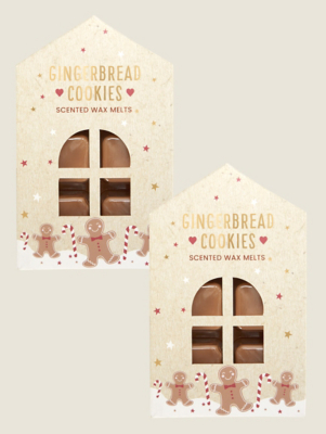 Brown Gingerbread Cookies Wax Melts - Set of 2 | George at ASDA