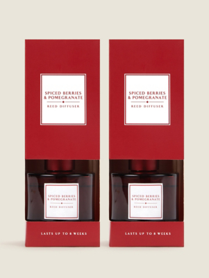 Red Christmas Classics Reed Diffuser - Set of 2 | George at ASDA