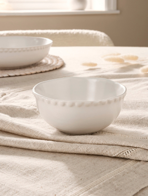 Stacey Solomon White Beaded Nibble Bowl - Set of 2 | George at ASDA