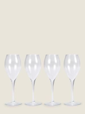 Clear Wine Glass - Set of 4 | George at ASDA