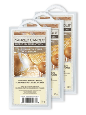 Yankee Candle Home Inspiration Scented Wax Melts, Glistening Christmas ...