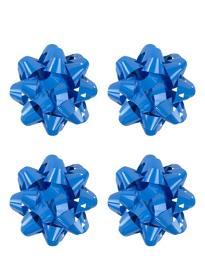 Large Blue Bow - Set of 4 | George at ASDA