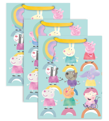 Peppa Pig Large Gift Bag - Set of 3 | George at ASDA