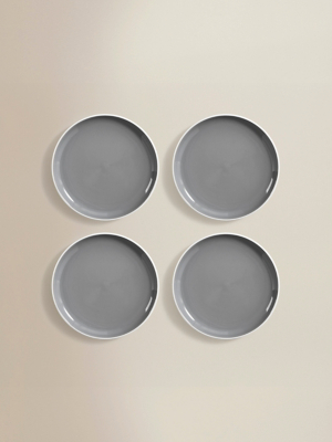 Grey Two-Tone Side Plate - Set of 4 | George at ASDA