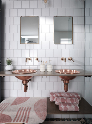 Pink Geo Bathroom Collection | George at ASDA