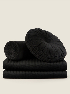 Black Velvet Soft Furnishings Collection | George at ASDA
