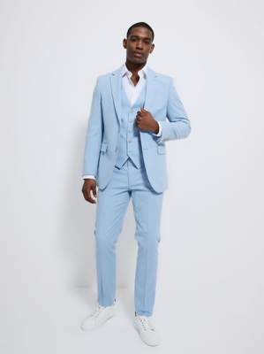 Light Blue 3 Piece Suit | George at ASDA