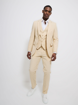 Beige 3 Piece Suit | George at ASDA