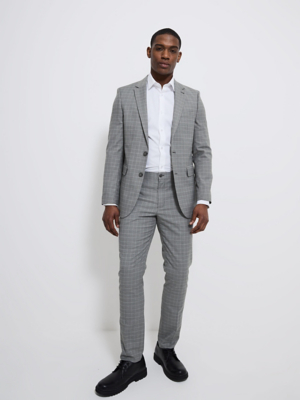 Grey Checked 2 Piece Suit | George at ASDA