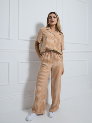 Billie Faiers Striped Boxy Shirt and Trousers Co-ord | George at ASDA